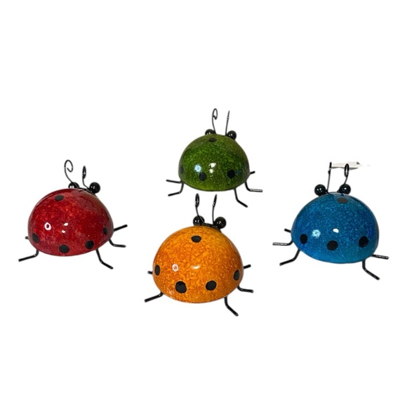 Giftme 5 | Accents | Metal Ladybug Garden Wall Art Set Of 4 Multicolor ...